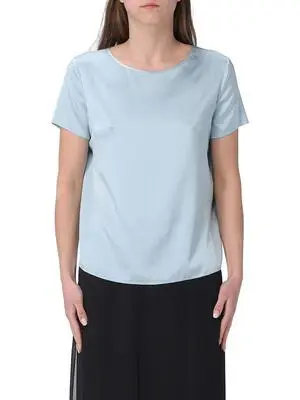 Emporio Armani Short Sleeve Top - Sky Blue