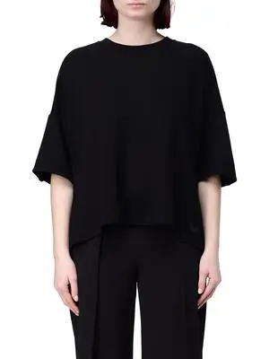 Emporio Armani Ruffled Sleeve Sweater - Black