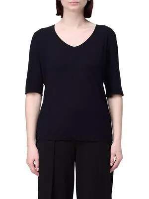 Emporio Armani Ribbed V-neck Sweater - Blue
