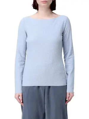 Emporio Armani Stretch Viscose Blend Jumper - Blue