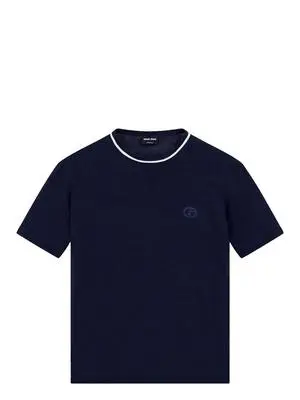 GIORGIO ARMANI Giorgio Armani Crew Neck Sweater In Linen And Silk