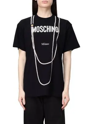Moschino Printed Cotton T-shirt - Black