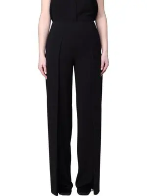Emporio Armani Tailored Wide Leg Trousers - Black