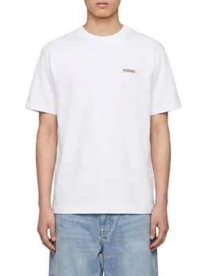 Jacquemus Jacquemus Cotton Crew Neck T-Shirt White