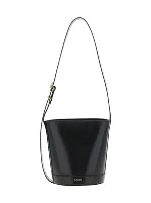 JIL SANDER Leather Crossbody Bag - Black