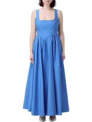 Sportmax Square Neck Maxi Dress - Blue