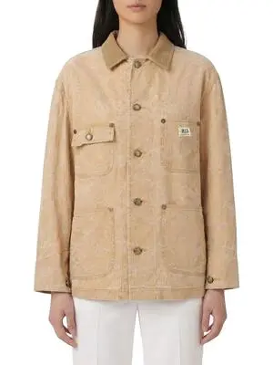 R13 Button-detailed Jacket - Orange