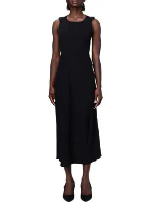 Armani Exchange Sleeveless Midi Dress - Black