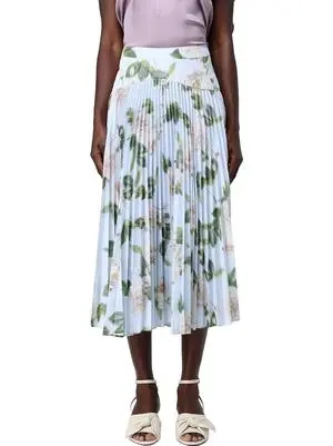 ANTONIO MARRAS Antonio Marras Pleated Floral Midi Skirt
