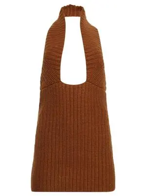 Christopher Esber Lennox Knit Cutaway Mini Dress - Brown