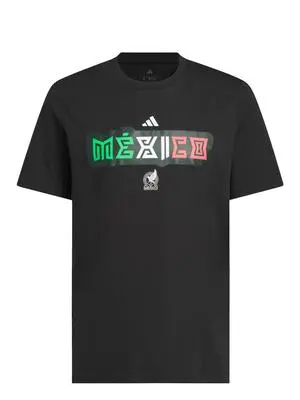 Adidas World Cup 26 Mexico Home Graphic Tee - Black