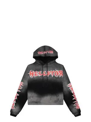 HELLSTAR Stars Shine Graffiti Hoodie - Black