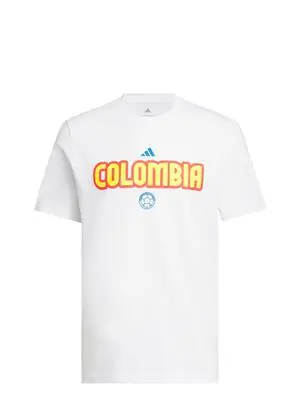 Adidas World Cup 26 Colombia Home Graphic Tee - White