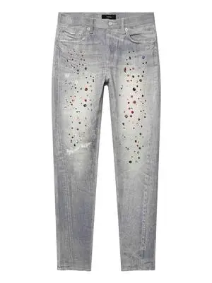 PURPLE BRAND Jewel Print Light Indigo - Blue