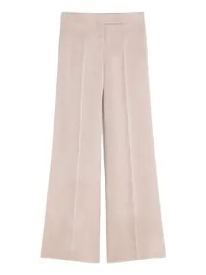 Max Mara Long Silk Trousers - Camel