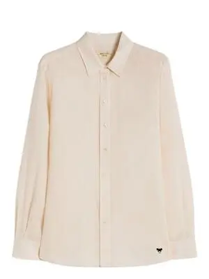 Max Mara Linen Button-down Shirt - Ecru