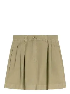 Max Mara Cotton Panama Bermuda Shorts - Olive Green