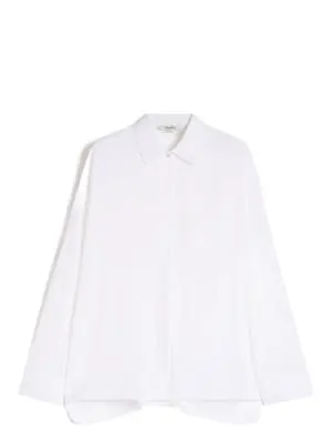 Max Mara Linen Canvas Shirt - Optical White