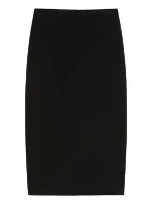 Max Mara Straight-fit Scuba Jersey Skirt - Black
