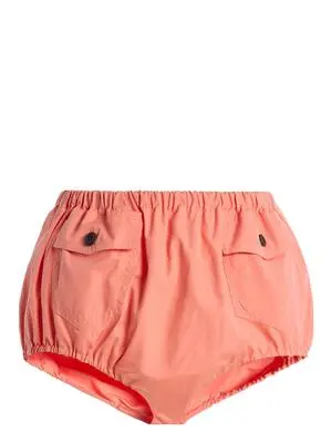 Prada Cotton Poplin Bloomer Shorts - Orange