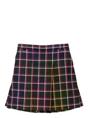 Undercover Tartan Pleated Skirt - Blue