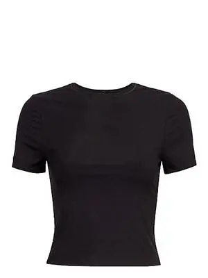 TALA 365 Short-sleeve Stretch-woven Jersey T-shirt - Shadow Black