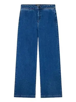 Whistles High-rise Straight-leg Stretch Denim Jeans - Blue
