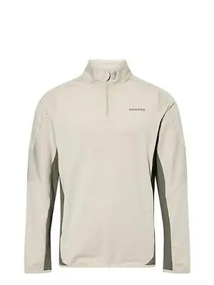 MANORS Quarter-zip Mid-layer Top - Dune