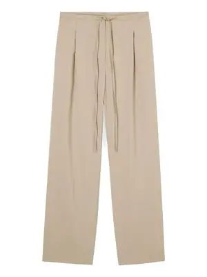 RÓHE Relaxed Drawstring Trousers - Beige