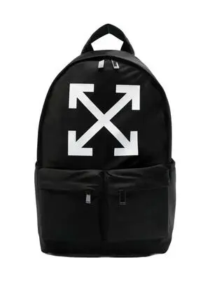 Off-White Arrow-print Nylon Backpack - Black
