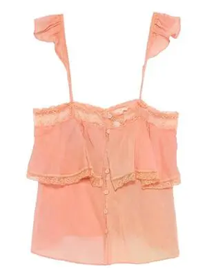 FORTE_FORTE Ruffled-detail Blouse - Pink