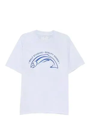 MELT Fish-print T-shirt - Blue
