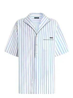 Dolce & Gabbana Striped Pocket Shirt - White