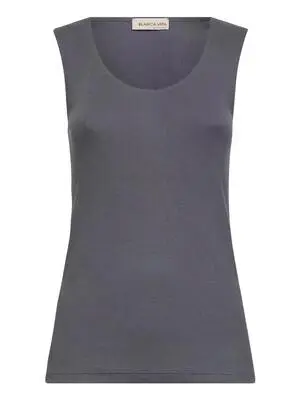 BLANCA VITA Sleeveless Top - Grey