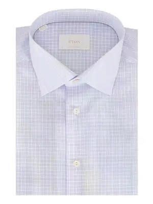 Eton Checked Shirt - Blue