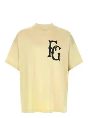 Fear Of God Print Crew Neck T-shirt - Neutrals