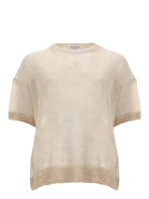 Brunello Cucinelli Maglia In Mohair - Ivory