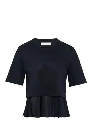 CLUB21 Pleated Knit Top - Black
