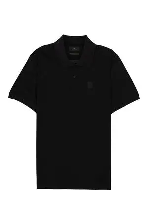 Belstaff Polo "steel" Con Patch Logo - Black