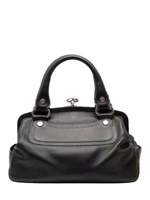 Celine 2000-2020 Leather Boogie Handbag - Black