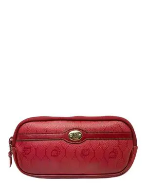 Dior 20th Century Coated Canvas Pouch - Red