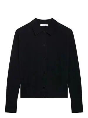 Max Mara Buttoned Collared Cardigan - Black