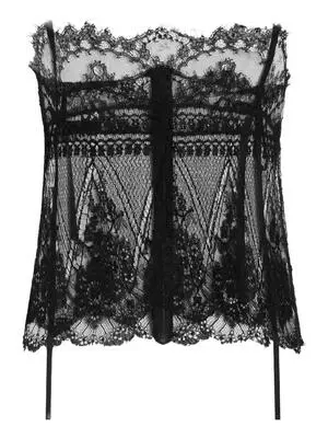 Dolce & Gabbana Lace Tie-strap Top - Black