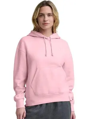 Champion Powerblend Freshman Hoodie With C Logo - Rose Shadow