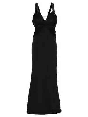 PRONOVIAS X Elisabetta Franchi Breksta V-neck Maxi Dress - Black