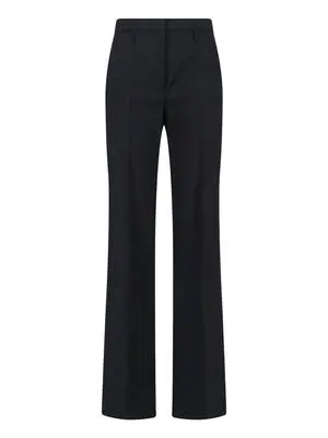 Sportmax Virgin Wool Trousers - Black