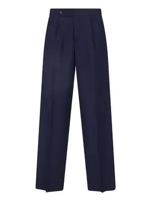 Sportmax Virgin Wool Trousers - Blue