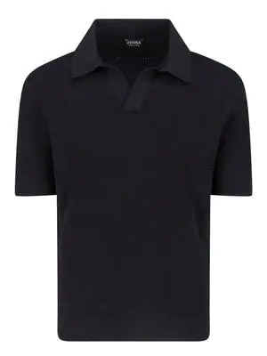 Burberry Cotton Polo Black