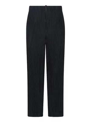 HOMME PLISSE Pleated Trousers Black