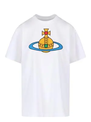VIVIENNE WESTWOOD T-shirt Logo "orb - White